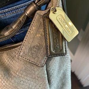 Coach | Bags | Coach Kristin Python Embossed Leather Hobo Bag | Poshmark